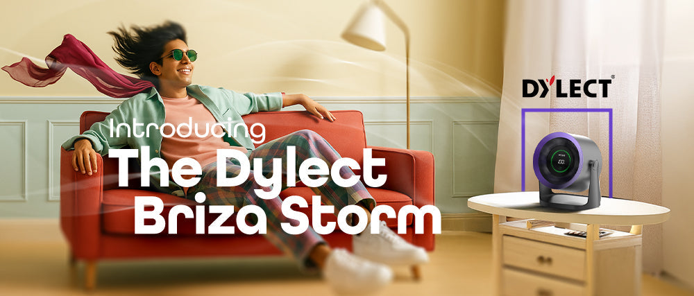Dylect Briza Storm: The Ultimate Portable Rechargeable Fan
