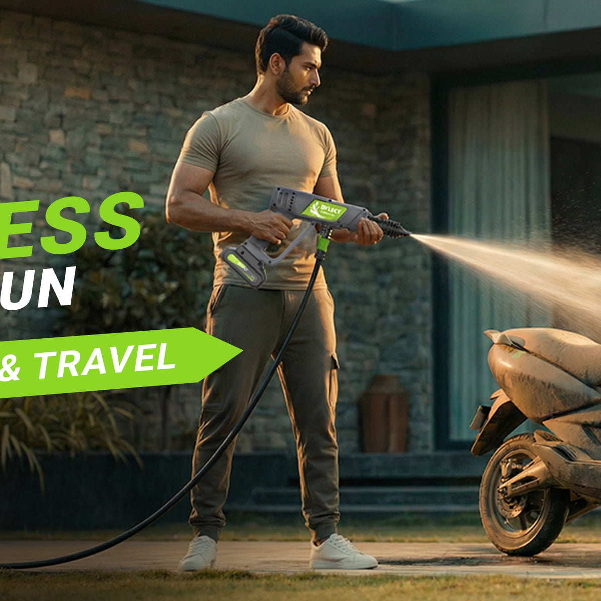 Battery-Operated Car Wash Gun for Apartments & Travel in India – Dylect