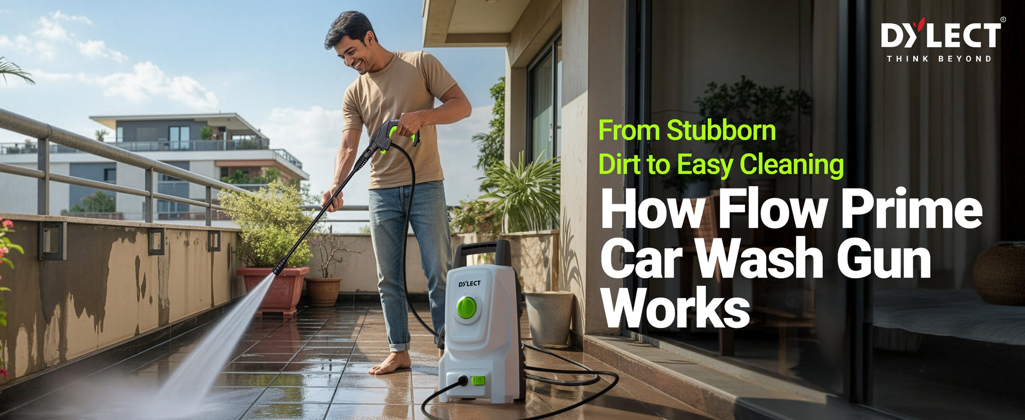 How Flow Prime Car Wash Gun Works | Dylect Pressure Washer