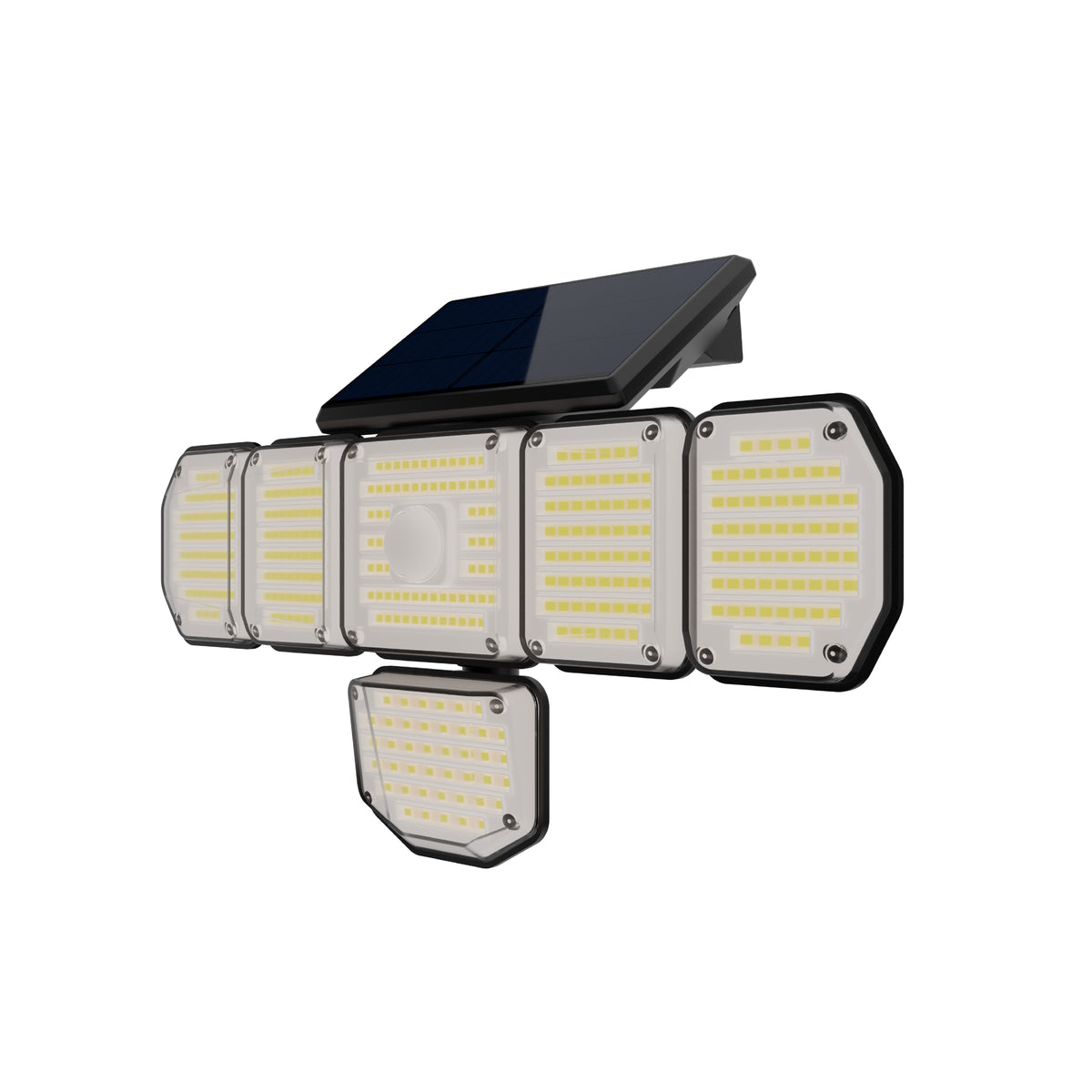 Dylect Solar Eco 6-Panel Security Light – 580 Lumens, IP64 Waterproof