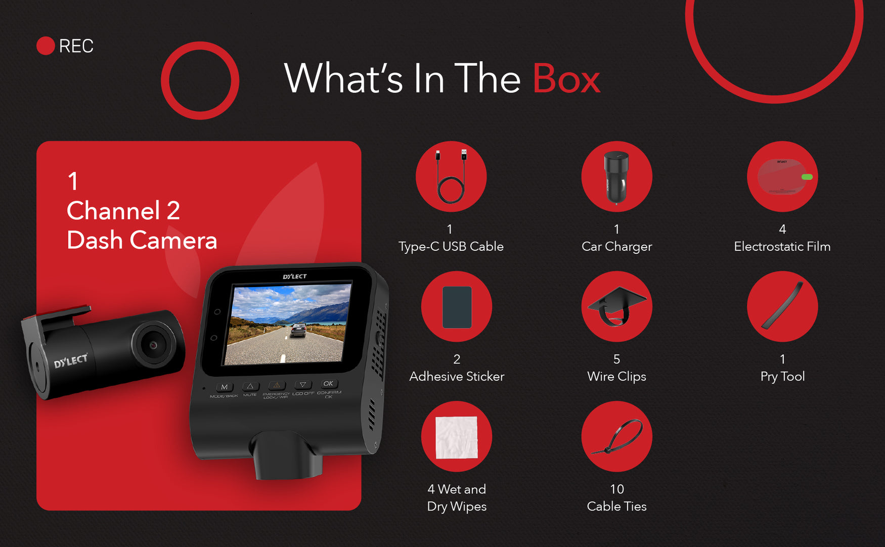 Sense 4K Max Two Channel Dash Cam – Dylect