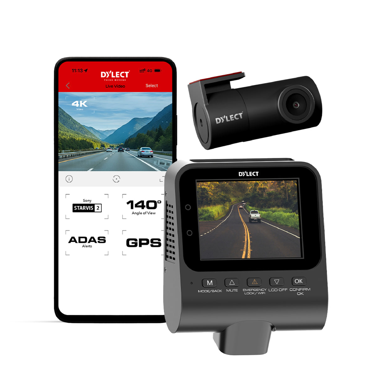 Sense 4K Max Two Channel Dash Cam – Dylect
